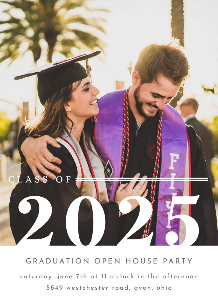 Time to Celebrate - Graduation Party Invitation Template (Free ...