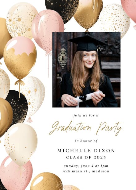 2024 Graduation Party Invitation Templates (Free) | Greetings Island