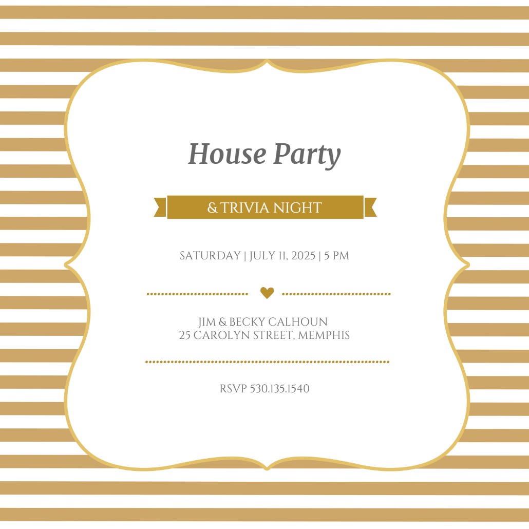 House Party Invitation Templates (Free) | Greetings Island