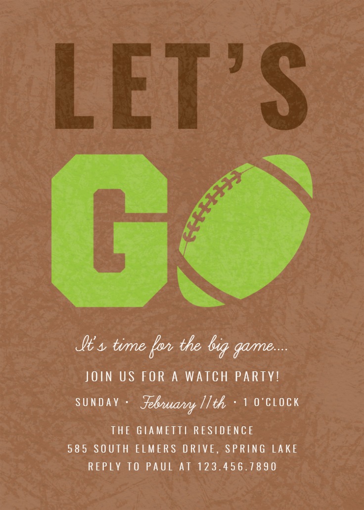 Distressed Leather - Sports & games Invitation Template (Free ...
