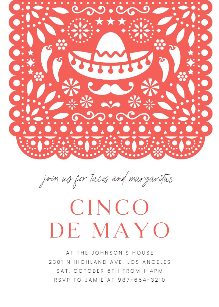 Fiesta Party - Party Invitation Template (Free) | Greetings Island