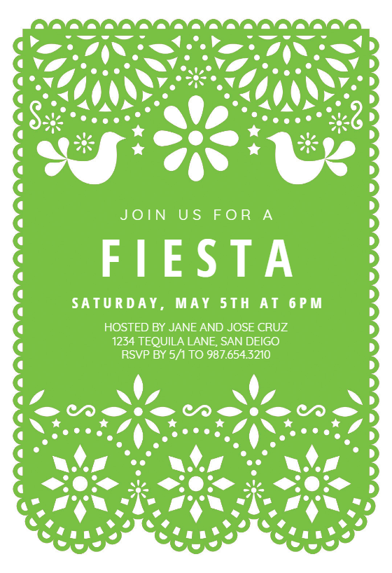 Fiesta Party - Party Invitation Template (Free) | Greetings Island