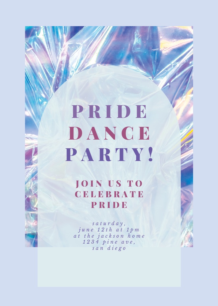 Disco Pride - Party Invitation Template (Free) | Greetings Island