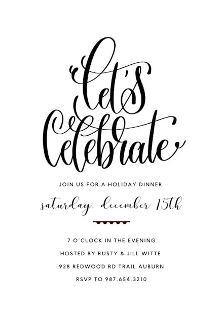 Page 4 | Dinner Party Invitation Templates (Free) | Greetings Island