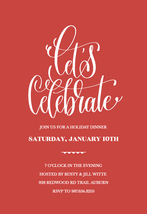 Dinner Party Invitation Templates (Free) | Greetings Island