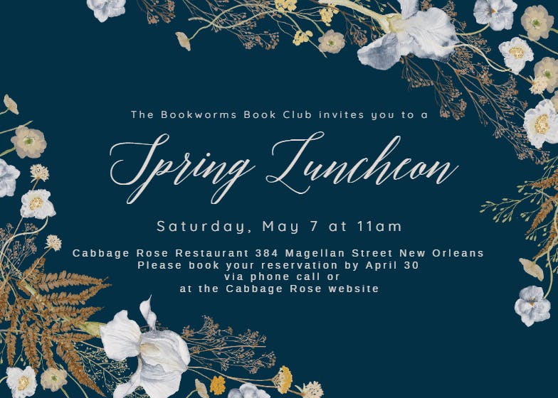 Signs Of Spring - Party Invitation Template (Free) | Greetings Island