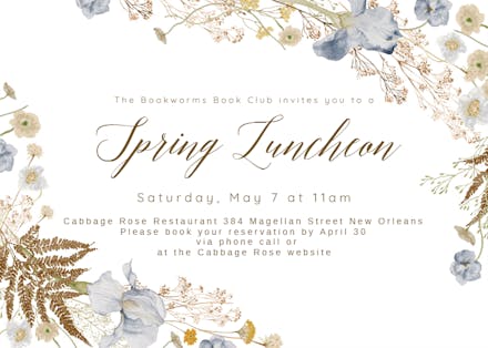 Signs Of Spring - Party Invitation Template (Free) | Greetings Island