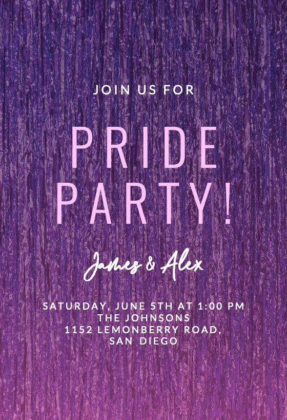 Disco Pride - Party Invitation Template (Free) | Greetings Island