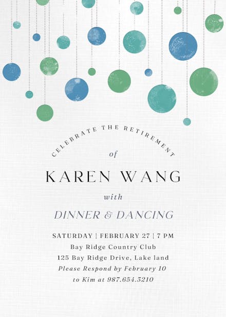Grand Finale - Retirement & Farewell Party Invitation Template (Free ...