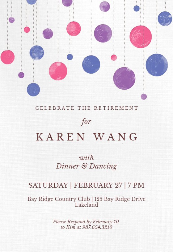 Grand Finale - Retirement & Farewell Party Invitation Template (Free ...