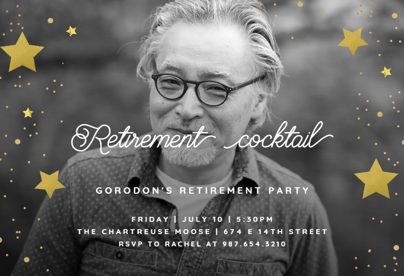 Banner Year - Retirement & Farewell Party Invitation Template (Free ...