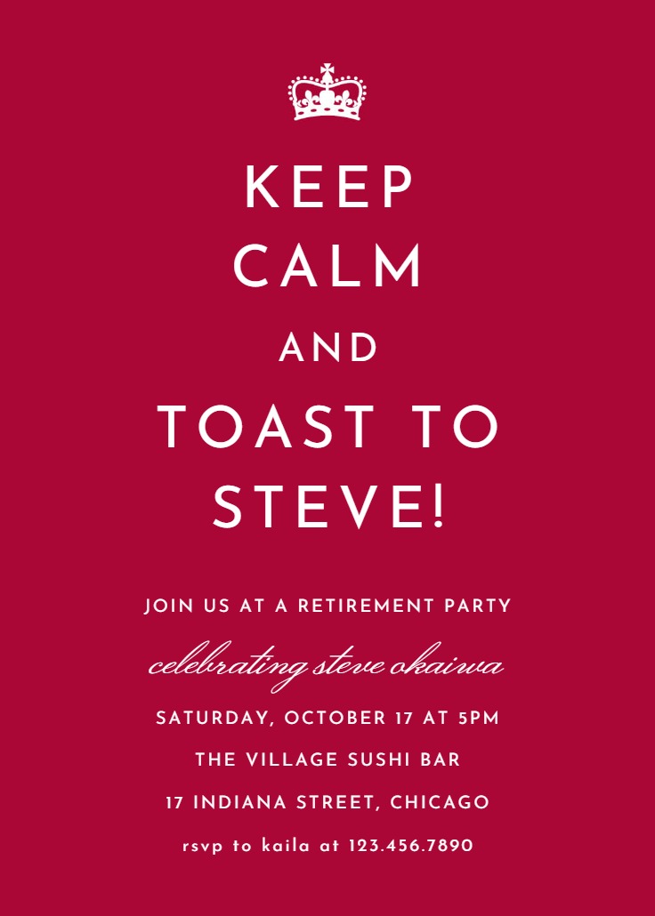 New Chapter - Retirement & Farewell Party Invitation Template (Free ...