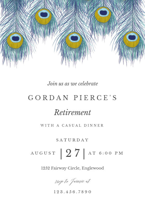 Grand Finale - Retirement & Farewell Party Invitation Template (Free ...