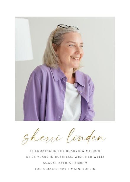 Fancy Frame - Retirement & Farewell Party Invitation Template (Free ...