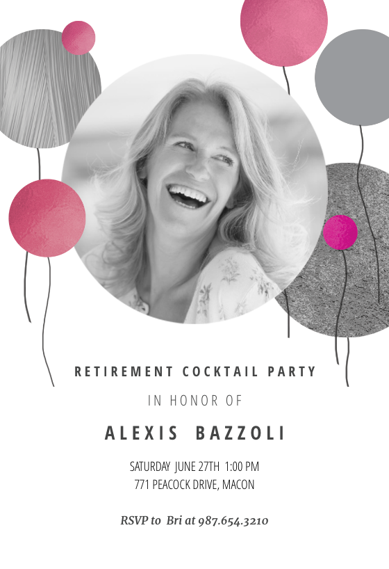 Fancy Frame - Retirement & Farewell Party Invitation Template (Free ...