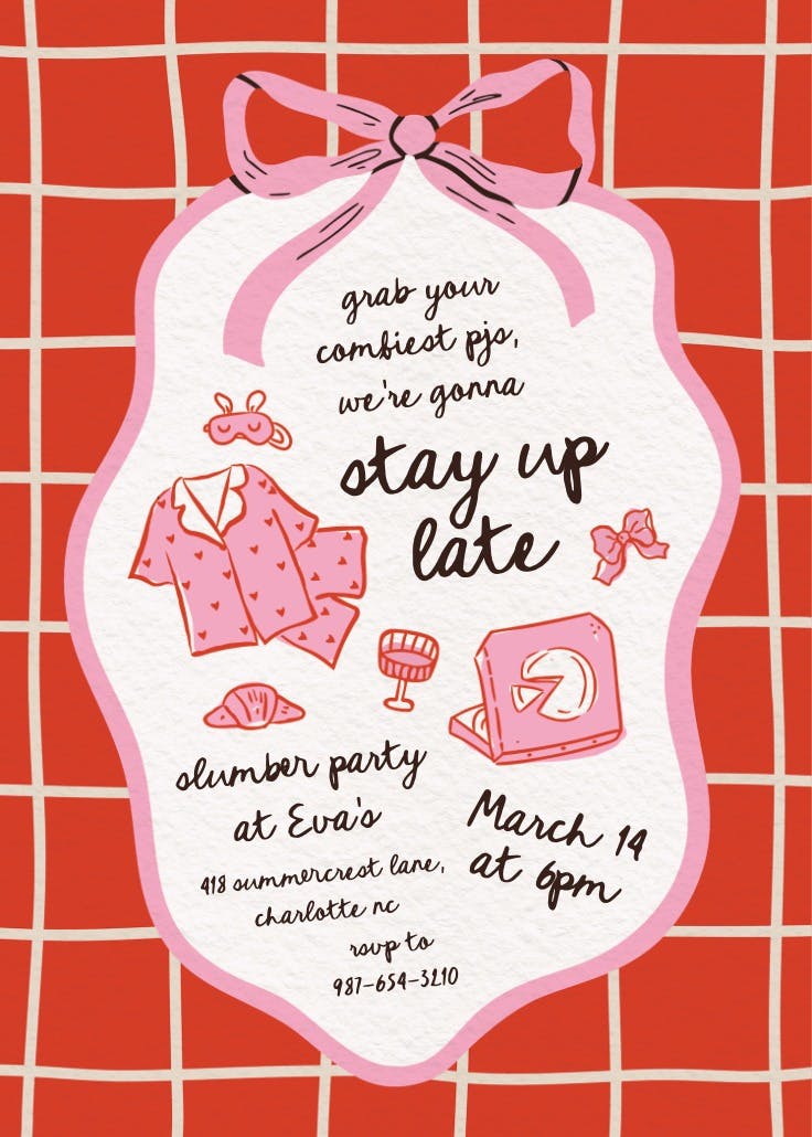 Striped Pajamas - Printable Party Invitation (Free) | Greetings Island