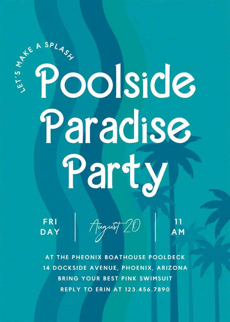 It's Paradise - Printable Party Invitation (Free) | Greetings Island