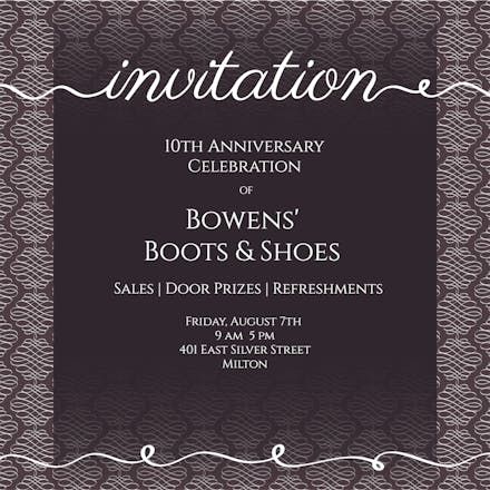 Center Gradient - Business Event Invitation Template (Free) | Greetings ...