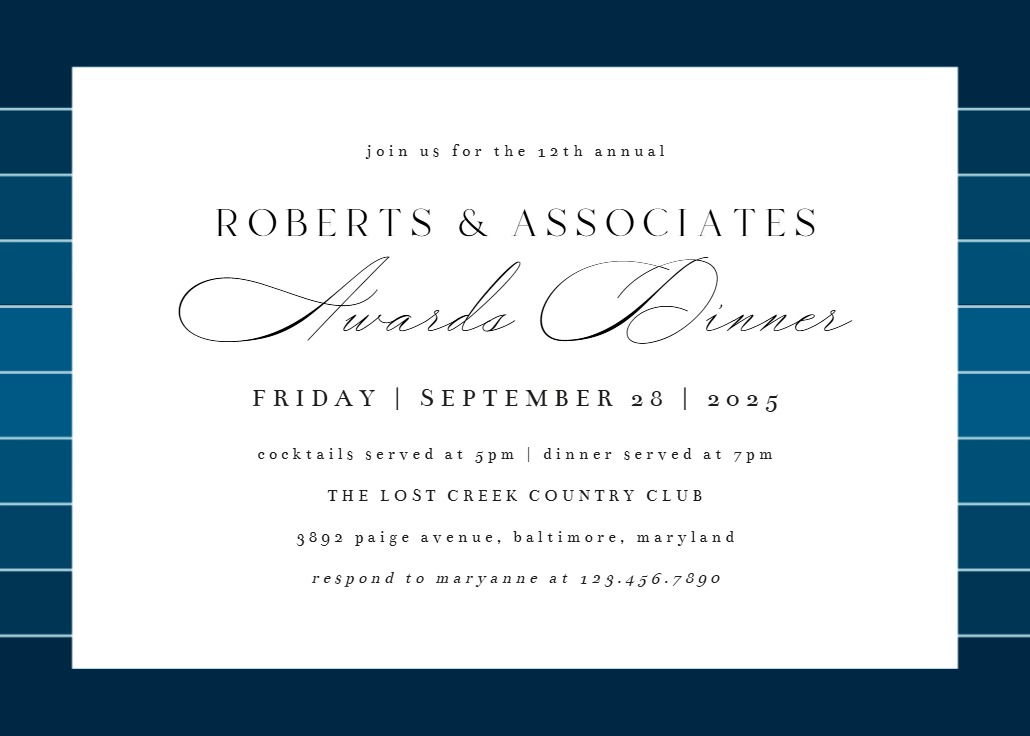 Deserved Distinction - Business Events Invitation Template (Free ...