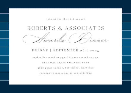 Frame & lines - Business Event Invitation Template | Greetings Island
