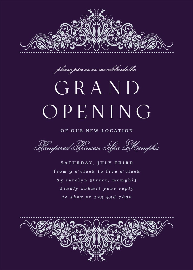 Formal Ornate - Business Events Invitation Template | Greetings Island