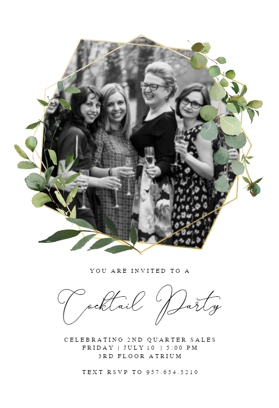 Feathery Ferns - Graduation Party Invitation Template | Greetings Island