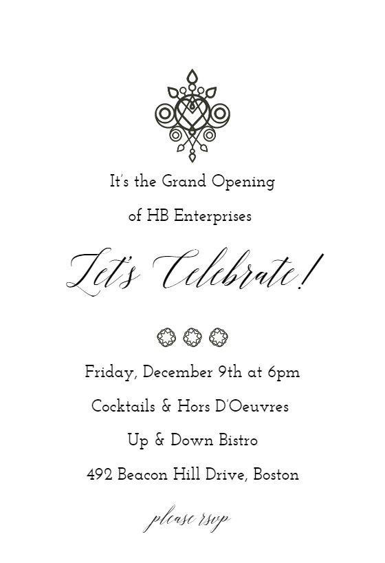 Calligraphy Names - Grand Opening Invitation Template (Free ...