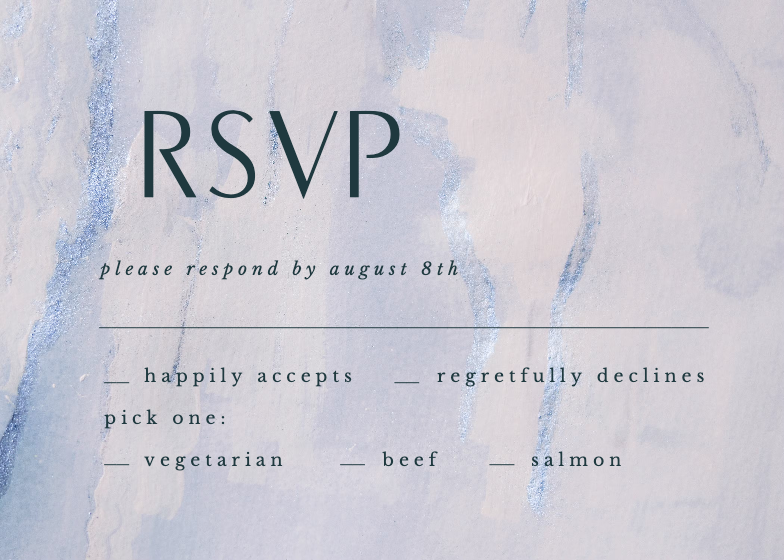 Abstract minimal and elegant - RSVP card Template (Free) | Greetings Island