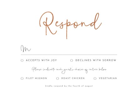 Big Script - RSVP Card Template (Free) | Greetings Island