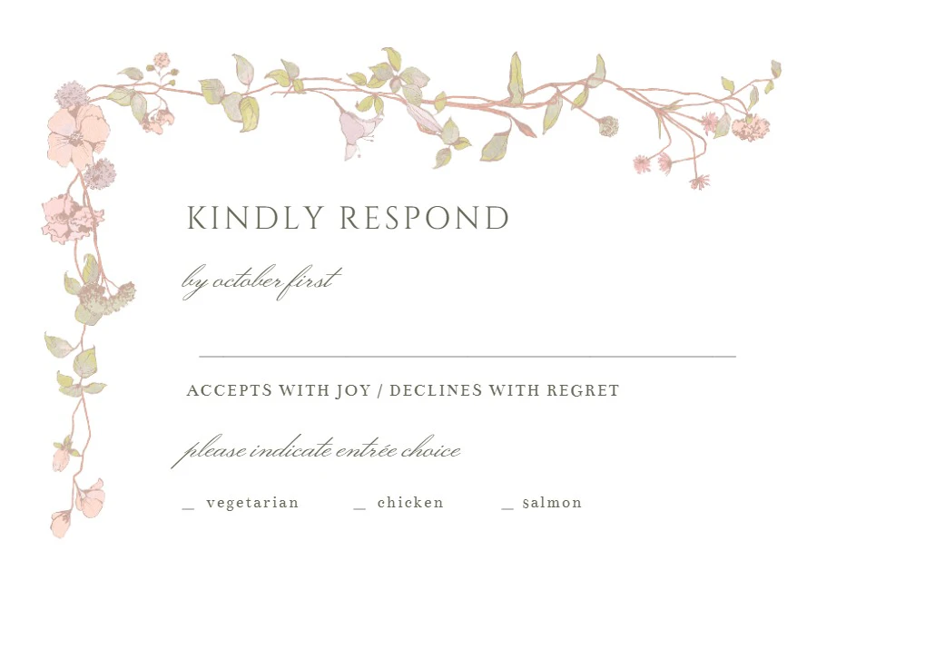 Blessed blossoms - Wedding Invitation Template | Greetings Island