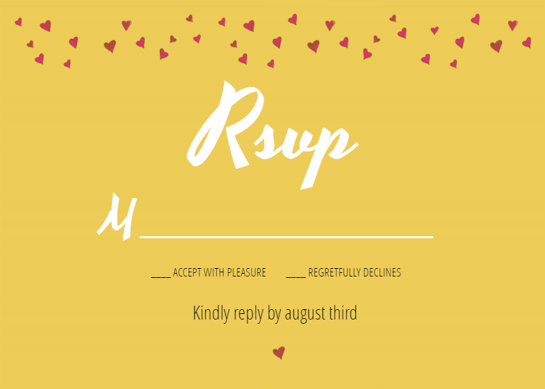 RSVP card Template (Free) | Greetings Island