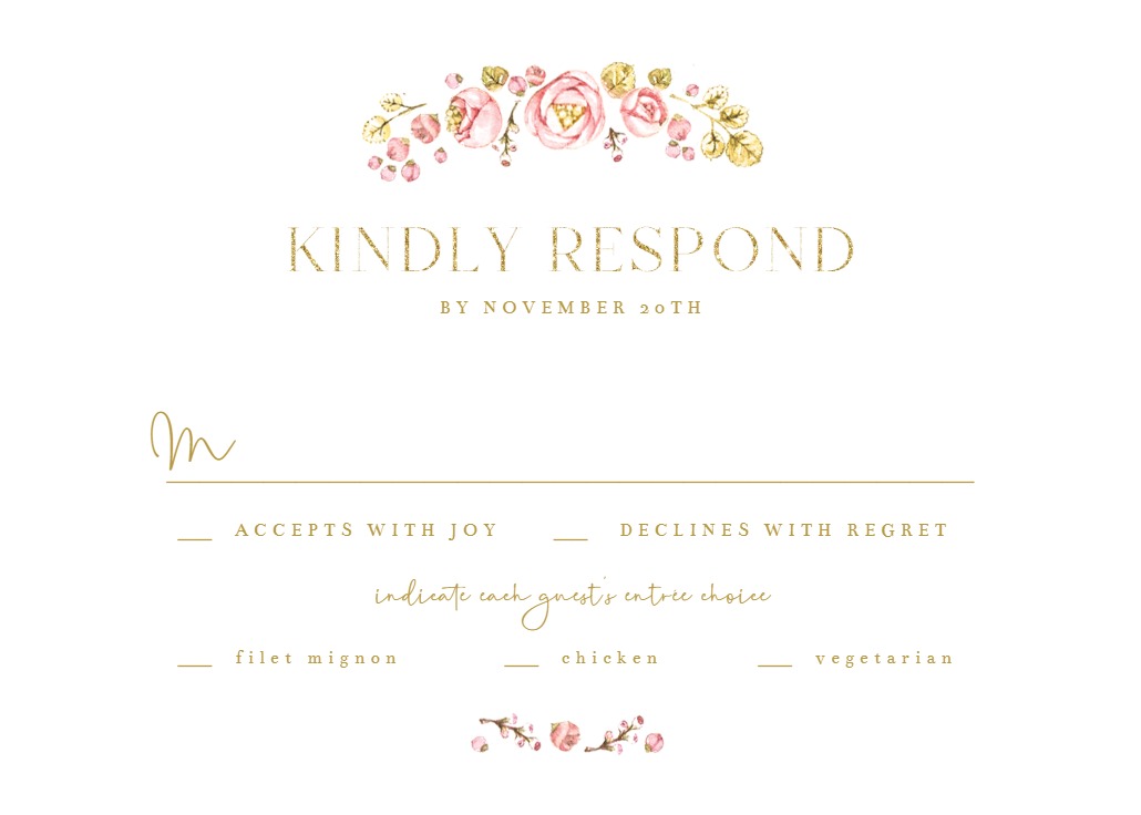 Dotted Circle - RSVP card Template (Free) | Greetings Island