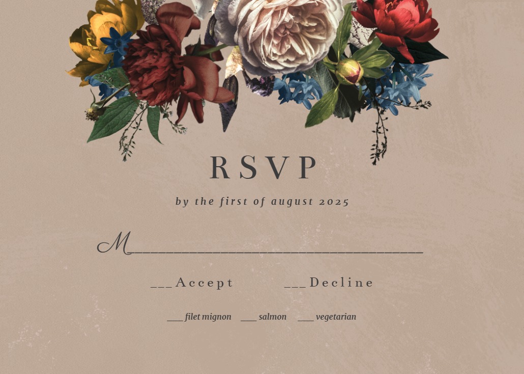 Dutch bouquet - Wedding Invitation Template | Greetings Island