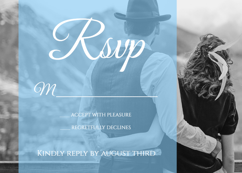 Soft Botanical - RSVP card Template (Free) | Greetings Island