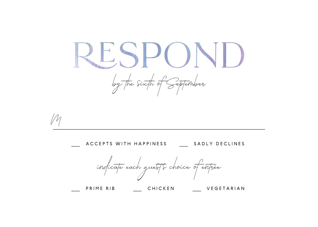 Fancy Script - Wedding Invitation Template (Free) | Greetings Island