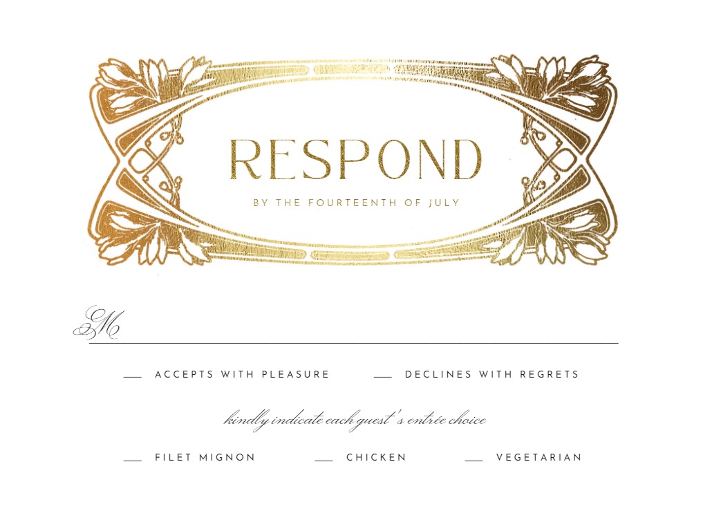 Golden Frame - Wedding Invitation Template | Greetings Island