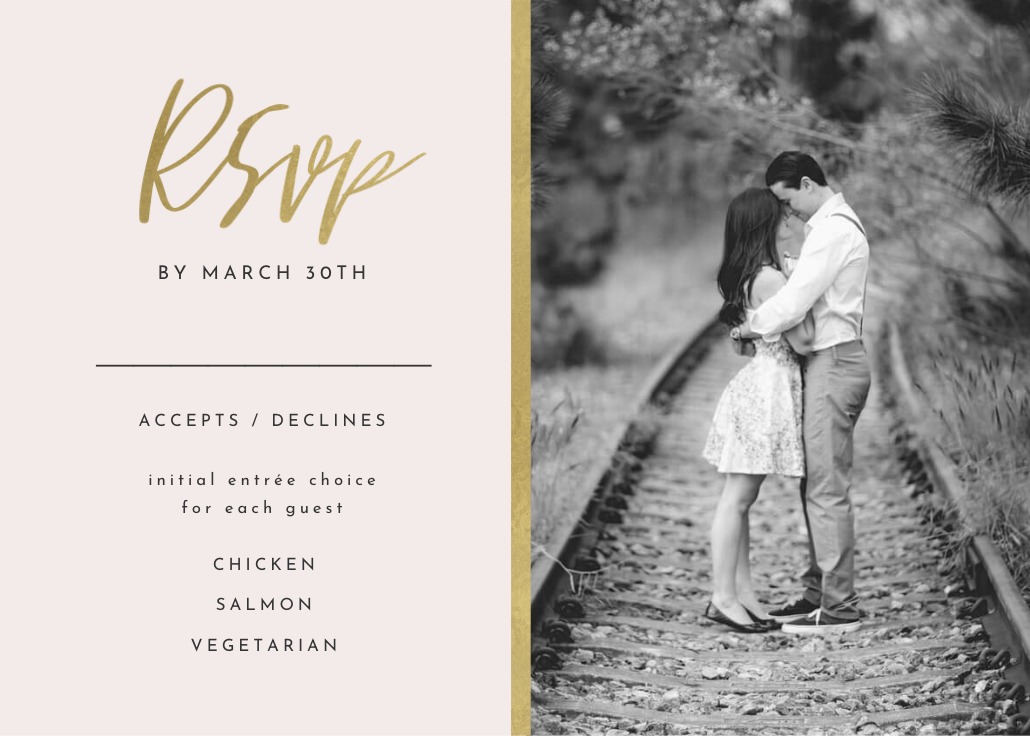 Golden line - Wedding Invitation Template | Greetings Island