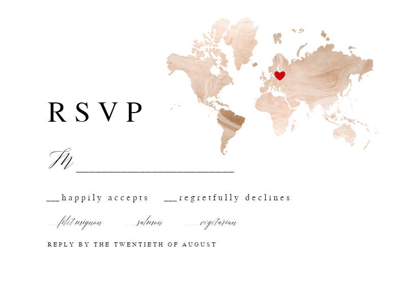 Map of love - Retirement & Farewell Party Invitation Template ...