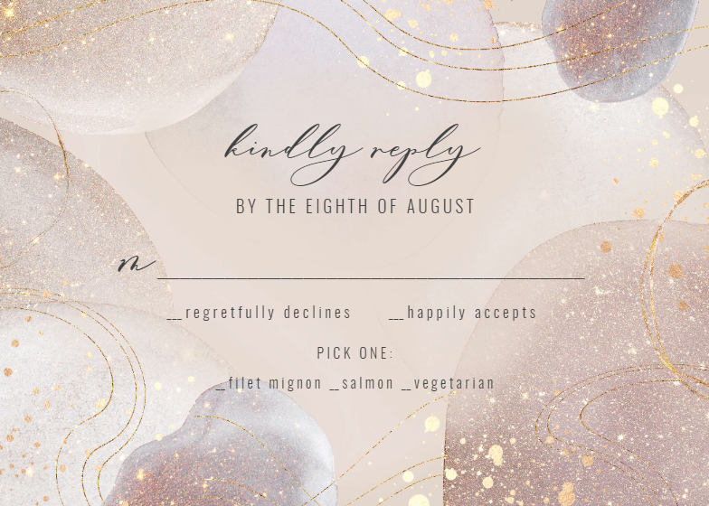 Shimmering Shapes - Wedding Invitation Template | Greetings Island