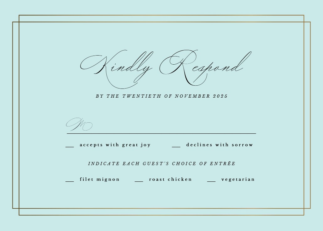 Simple - RSVP card Template (Free) | Greetings Island