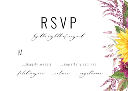 Vintage Vibe - RSVP card Template (Free) | Greetings Island