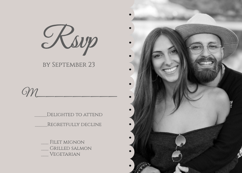 Two To One - RSVP Card Template (Free) | Greetings Island