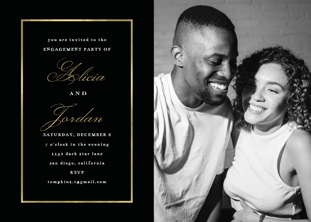 Big Date - Engagement Party Invitation Template (Free) | Greetings Island