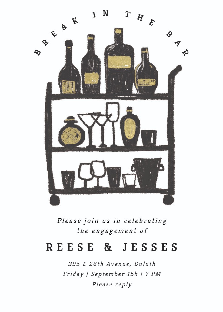Stock the bar - Housewarming Invitation Template (Free) | Greetings Island