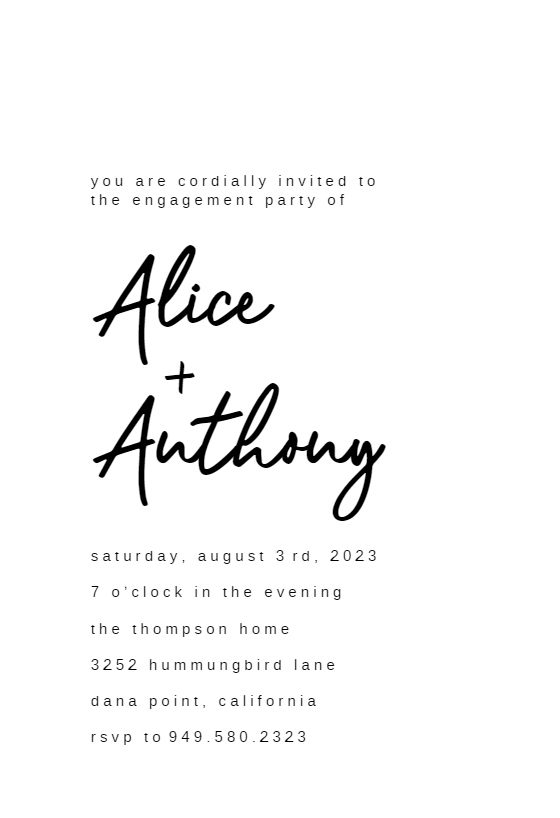 We are engaged - Engagement Party Invitation Template (Free ...