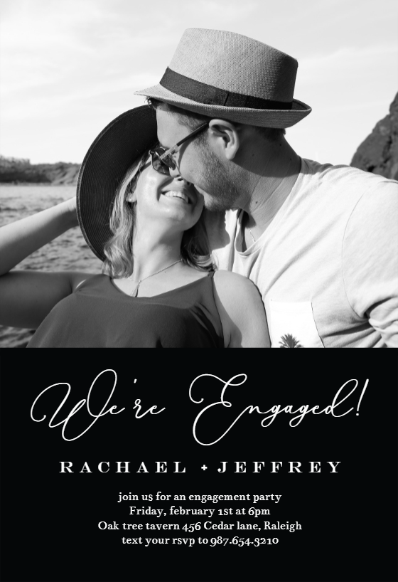 Were Engaged - Engagement Party Invitation Template (Free) | Greetings ...