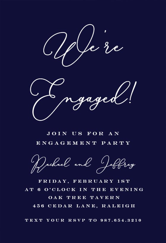 Were Engaged - Engagement Party Invitation Template (Free) | Greetings ...