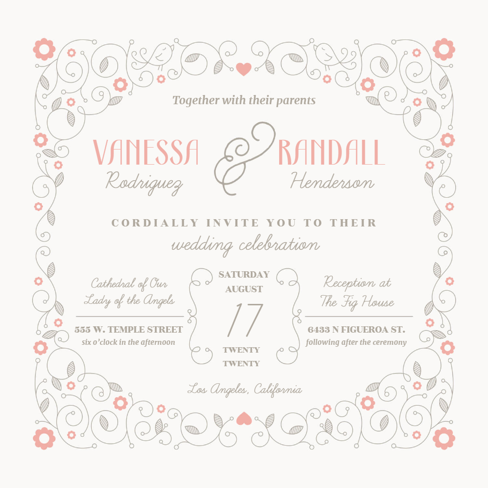 Beauteous - RSVP card Template (Free) | Greetings Island