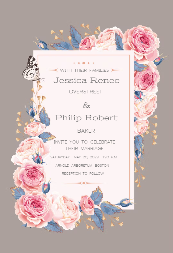 Wedding Invitation Templates (Free) | Greetings Island