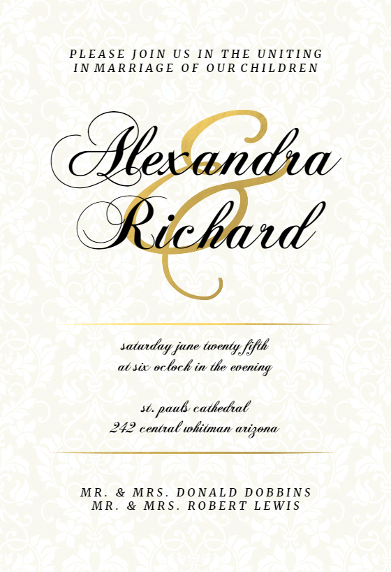 Wedding Invitation Templates (Free) | Greetings Island